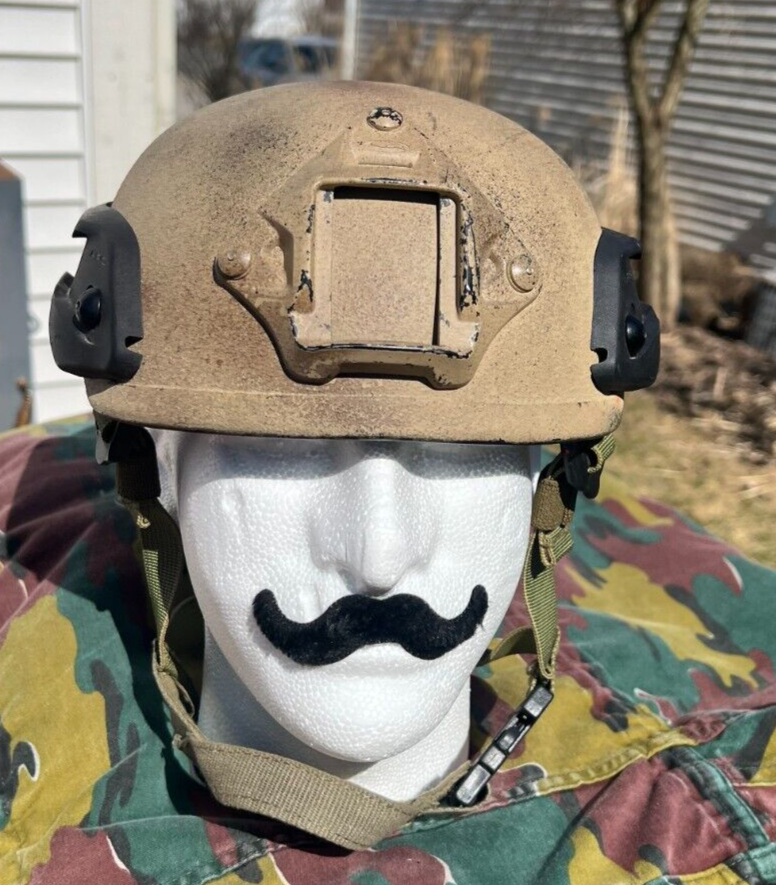 Rabintex RBH Aircrew Helmet High Cut, Tan, Ballistic IIIA, Opscore Rail ...