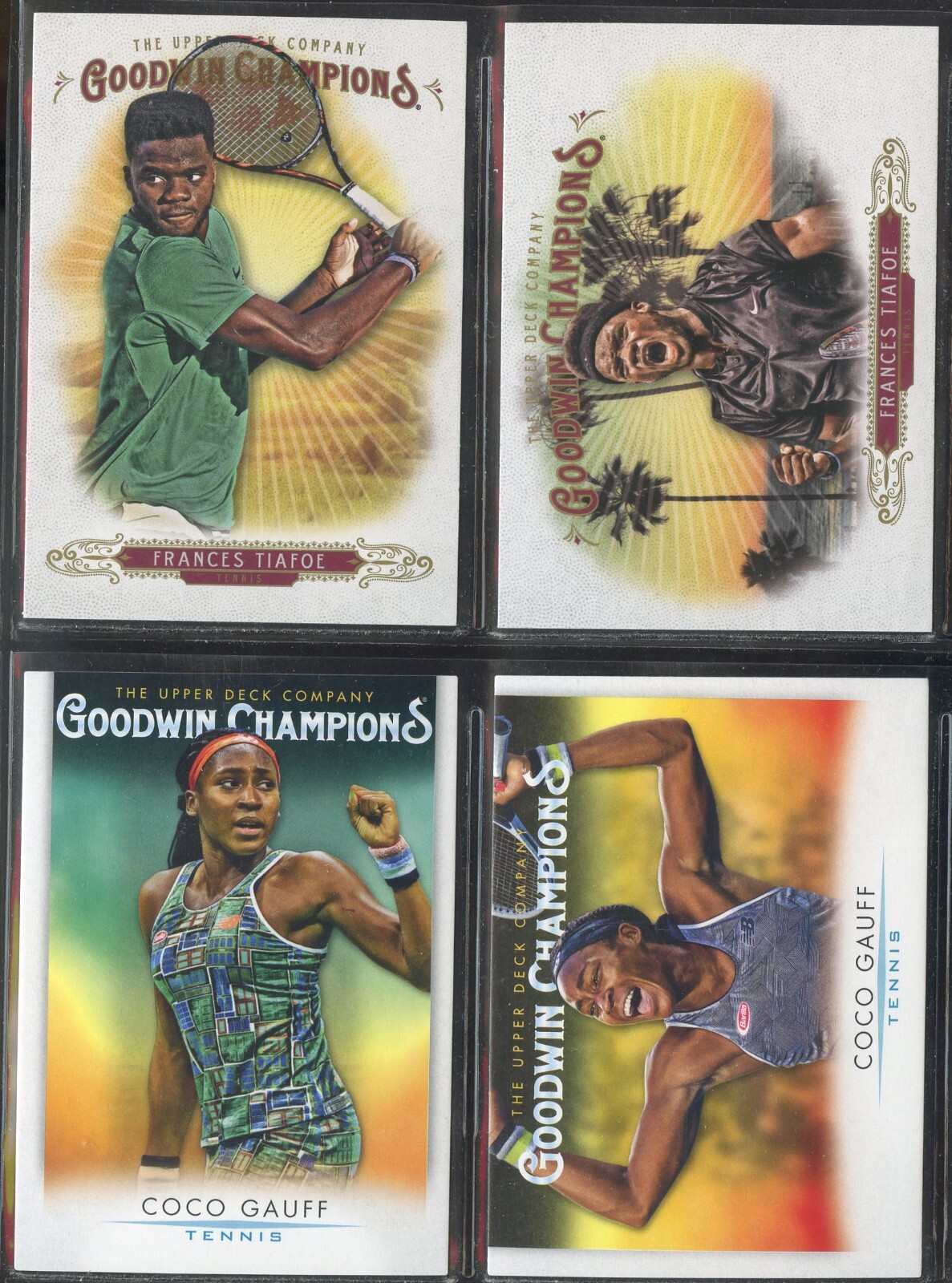 ROOKIE 4 CARD 2018 21 UPPER DECK GOODWIN COCO GAUFF FRANCES TIAFOE RC ...