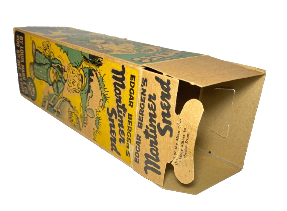 1939 MARX EDGAR BERGEN'S MORTIMER SNERD TIN LITH WINDUP - TOY W/ BOX | eBay