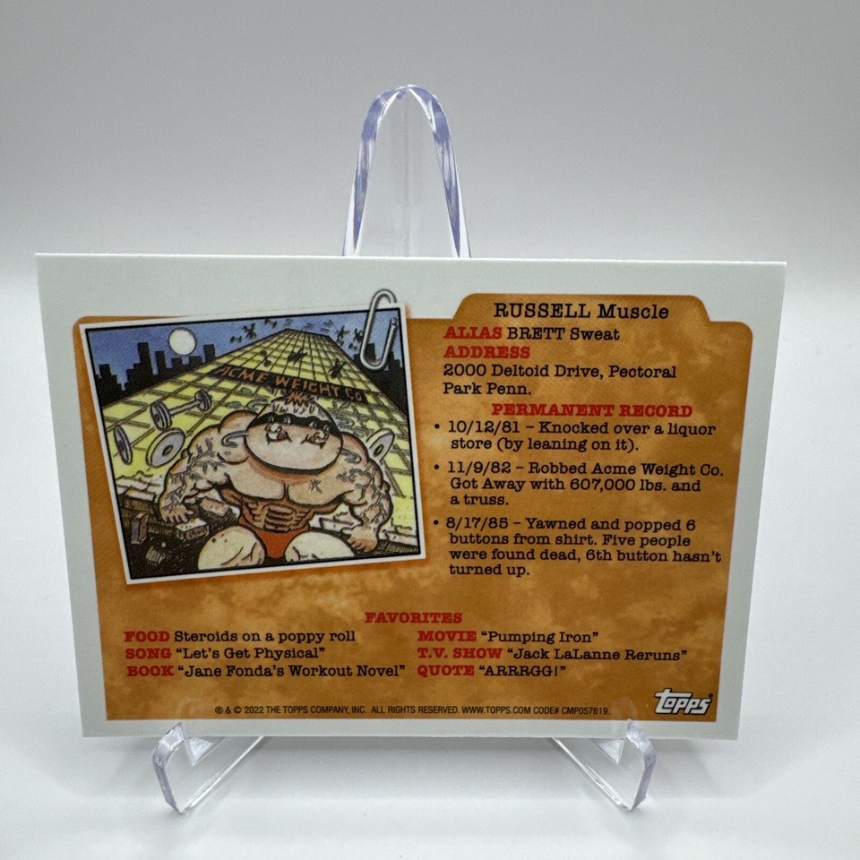 GARBAGE PAIL KIDS Tagged Tad 182b Topps Chrome 2022 Trading Card | eBay