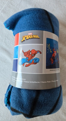 Plaid polaire bleu Spider Man neuf 110 x 140 cm Marvel | eBay