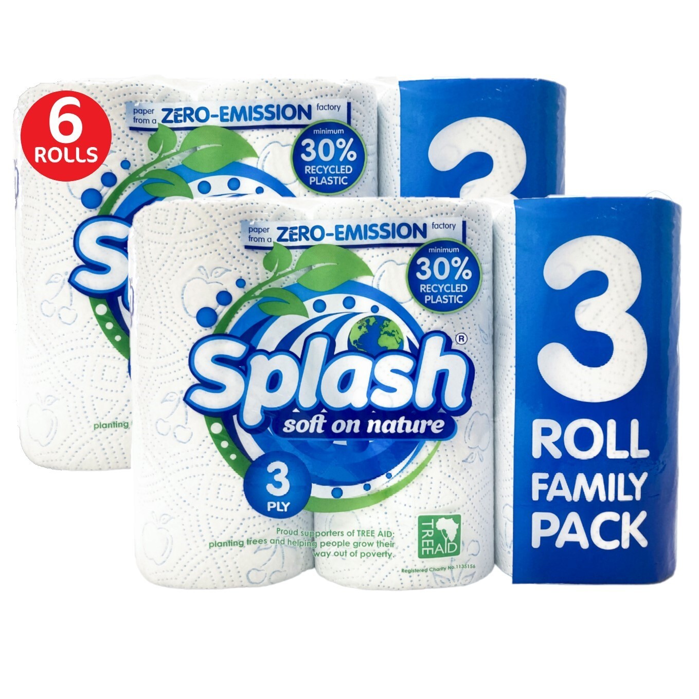 Splash Kitchen Roll X Large Paper Strong 3pack 3PLY Towel, as Regina ...