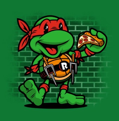NEW Men's Teenage Mutant Ninja Turtles Raphael Mickey Mouse Mashup ...