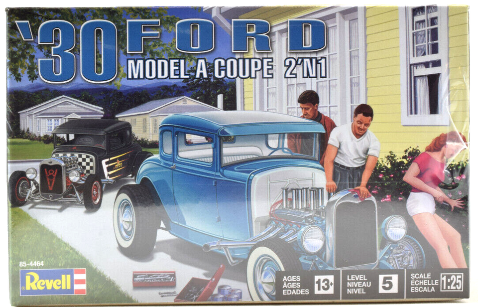 Revell 1930 Ford Model A Coupe 2-In-1 1/25 Scale Plastic Model Car Kit ...