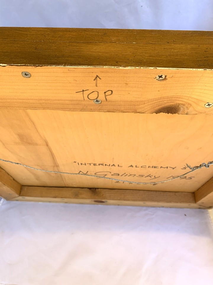 Norman Galinsky’s Signed Listed abstract geometric art Original ...