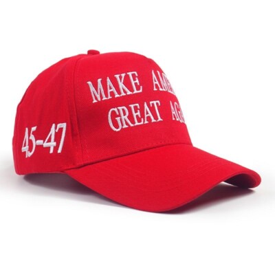 MAGA Red Make America Great Again Trump Hat Donald Trump 45-47 Hat Cap ...
