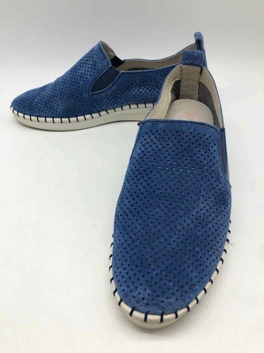 Pre-Owned Bernie Mev Blue Size 38 Slip On Flats | eBay