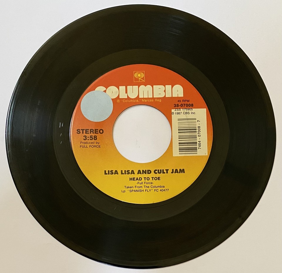 Lisa Lisa & The Cult Jam " Head To Toe / You'll Never Change " 45 Vinyl ...