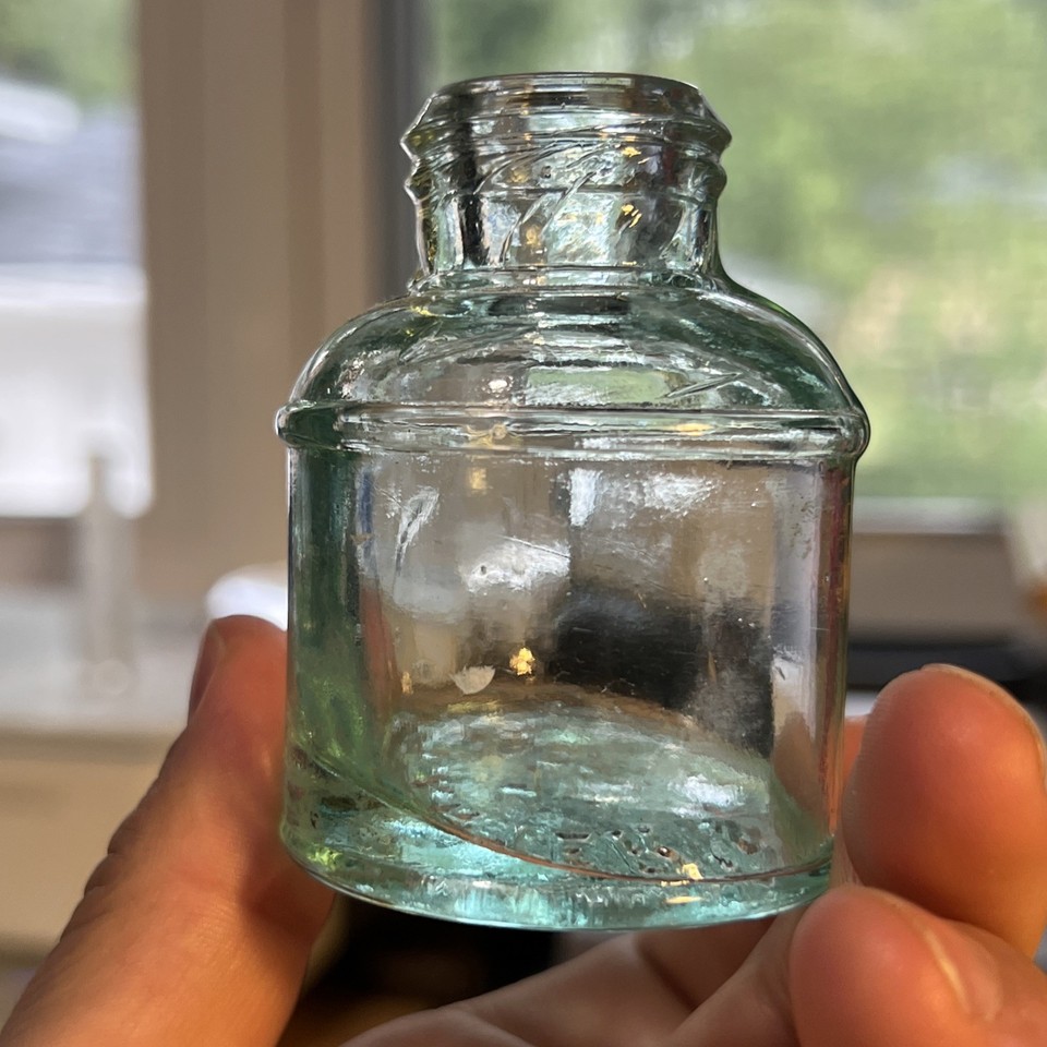 Antique Clean! Gem! Blown Carter’s Ink Bottle 7 1/2 Made In USA Base ...