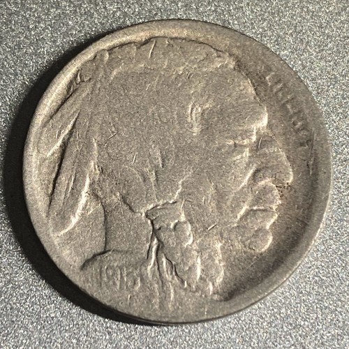 1913 D Type 1 Buffalo Nickel. Full Horn Details Key Date. Holo-restored ...