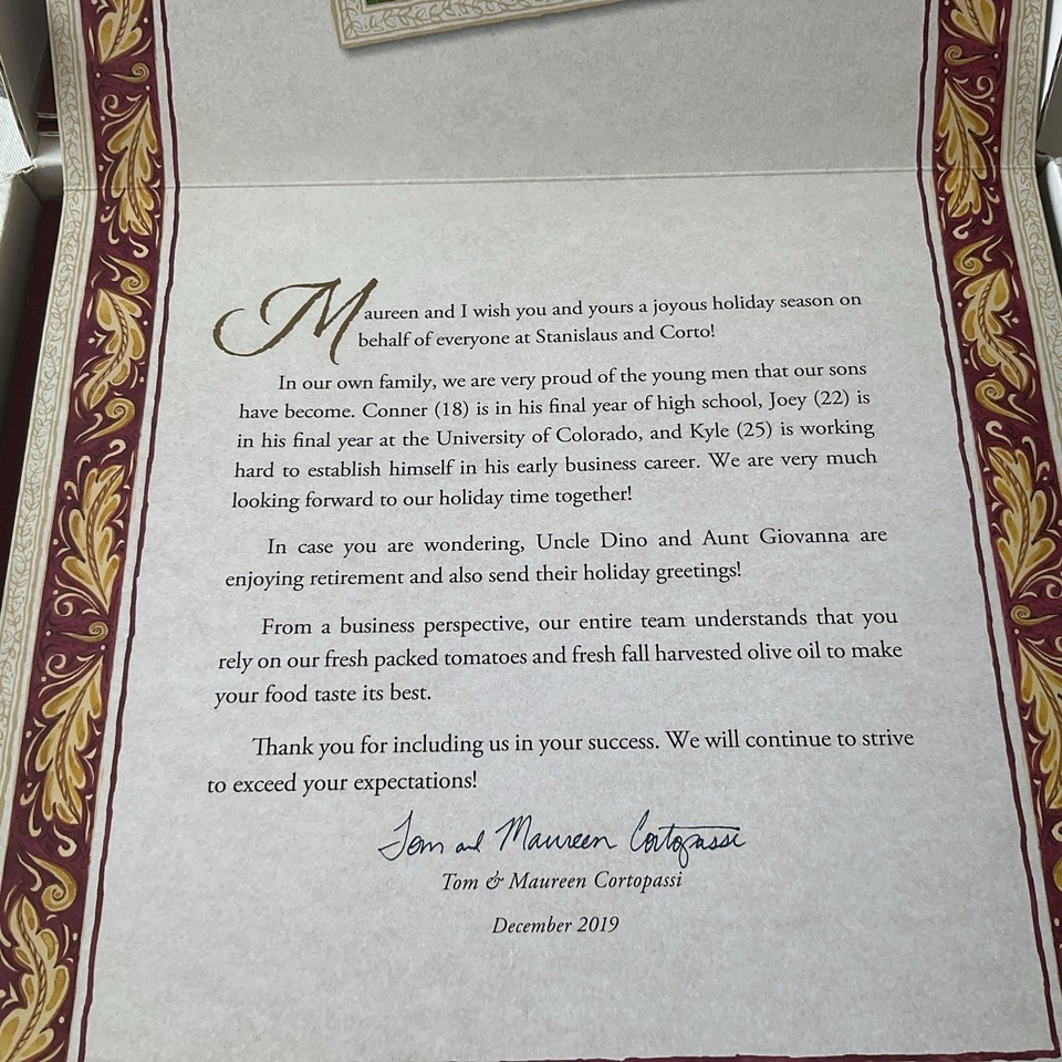 2019 Cortopassi Family Hand Painted Tile Proverbio Italiano Cerosella ...