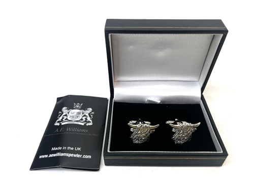A.E. Williams Men's Pewter CuffLinks w/ Box Made In England | eBay