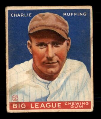 1933 Goudey #184 Charlie Ruffing - GD | eBay
