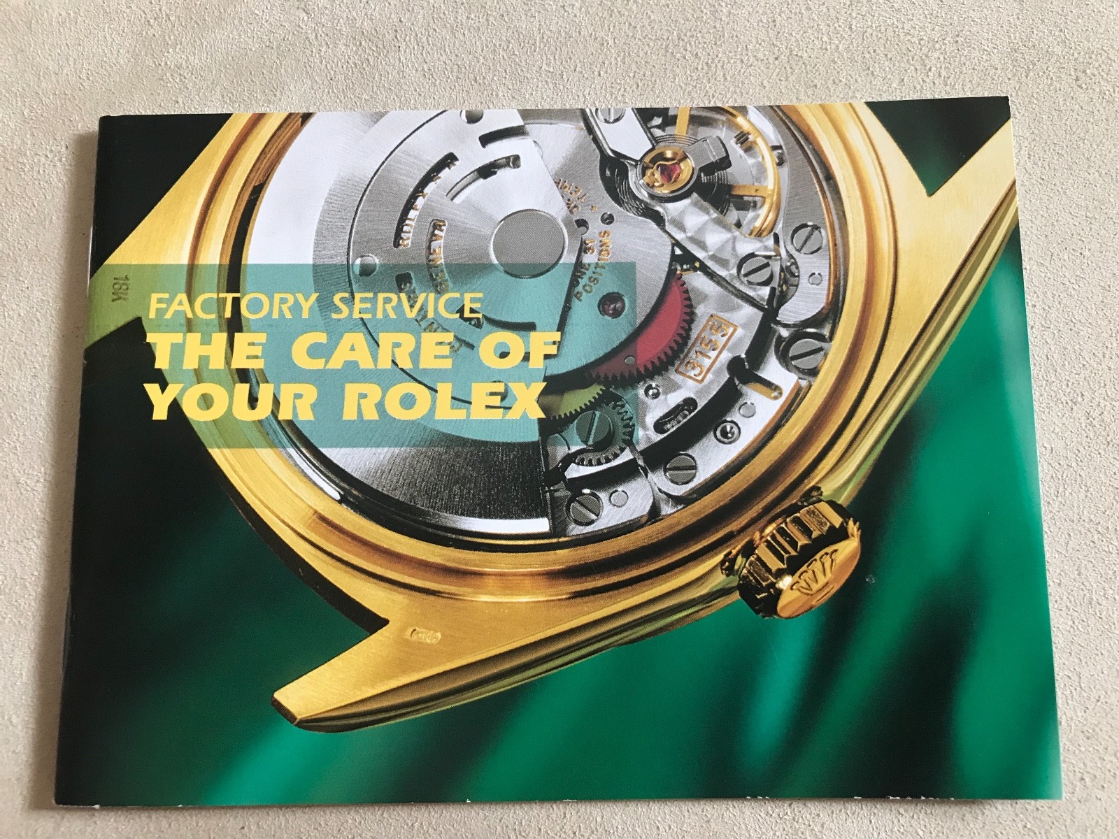 Authentic ROLEX Factory service Watch Manuals & Guides Booklet - USA | eBay