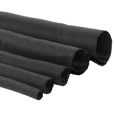 Split Cable Sleeve Cord Protect Wire Loom Tubing Mesh Woven Self ...