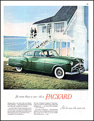 1951 Packard Cars automobile ultramatic drive vintage photo print ad ...