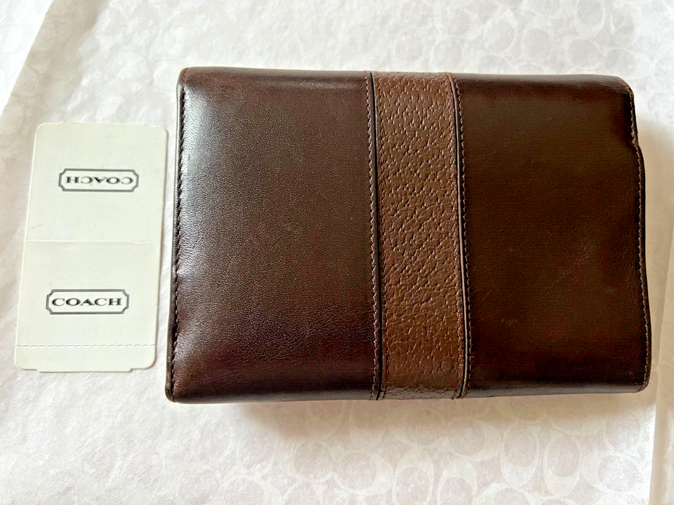 Vintage COACH Wallet Mahogany Leather Bridle Compact Clutch - Style No ...