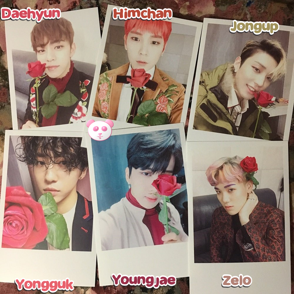 B.A.P BAP Glossy Polaroid Style Print Wake Me Up Rose KPOP | eBay