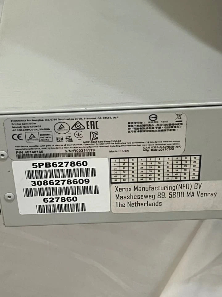 Fiery Printer Controller E300 07 E200 05 for xerox C70 Printer Copier ...