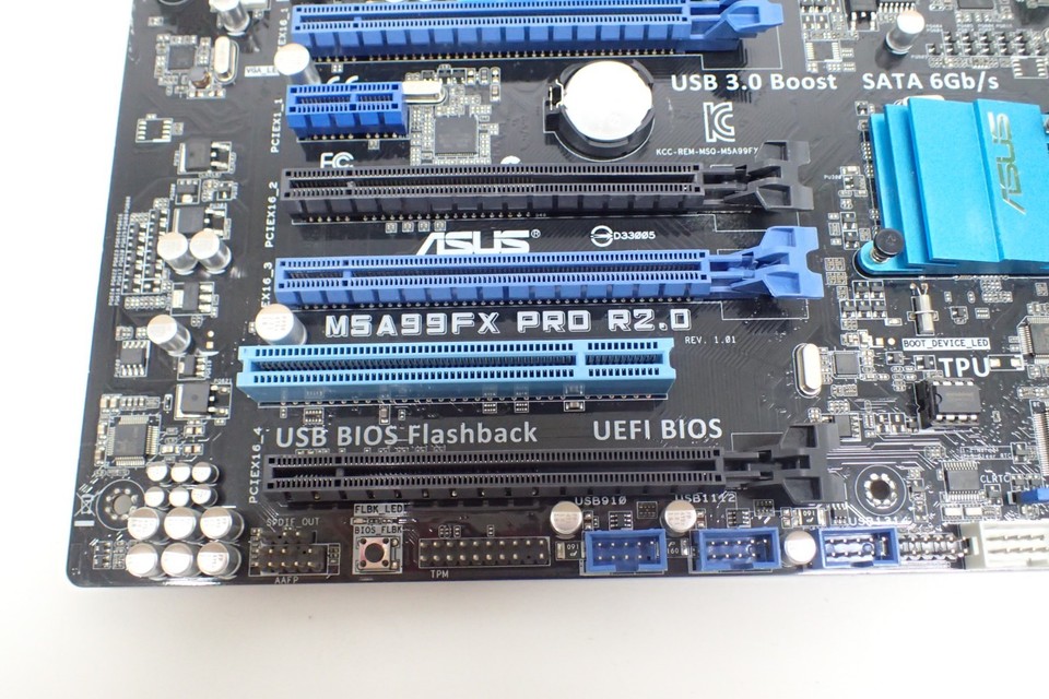 Asus M5A99FX PRO R2.0 Socket AM3+ ATX Motherboard DDR3 UEFI USB 3.0 | eBay