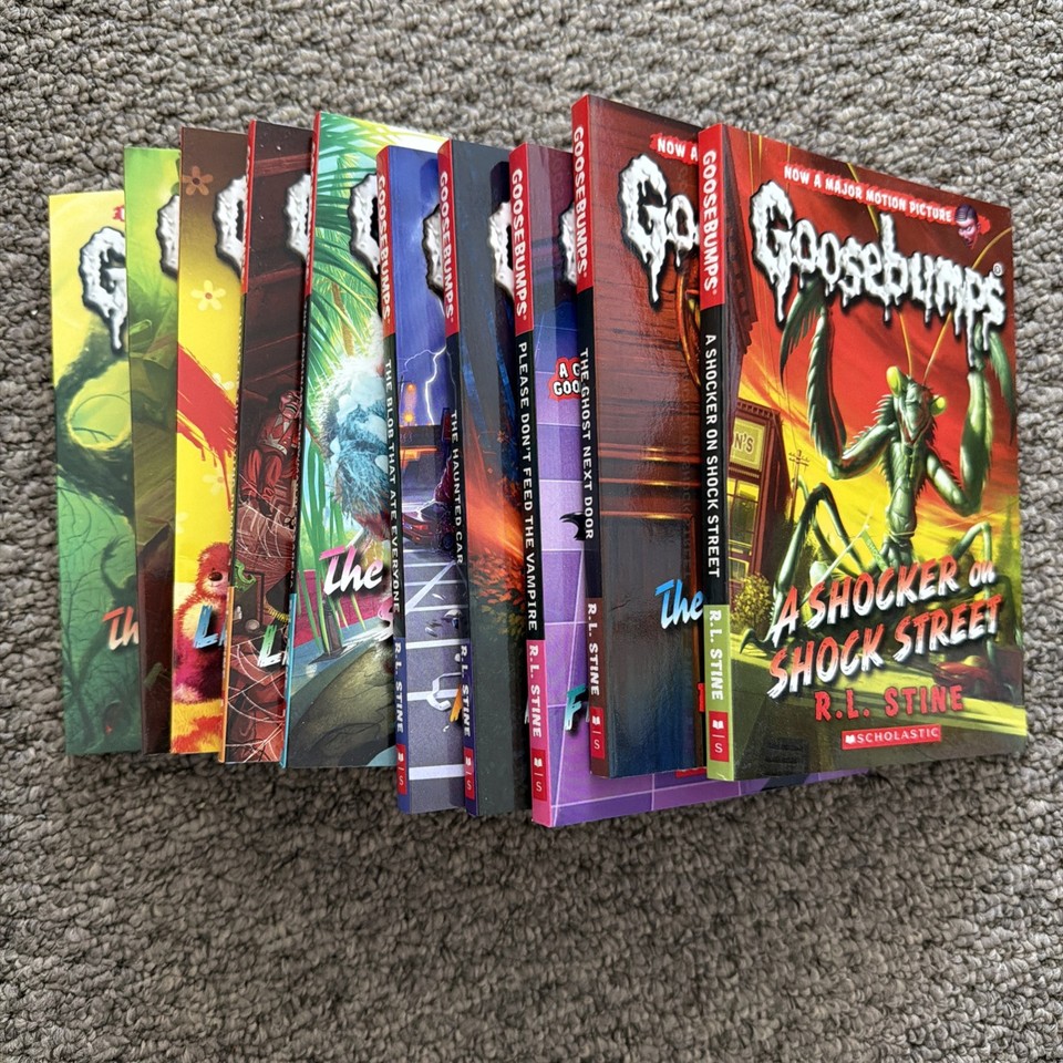 Goosebumps Movie Book Box Set - Set of 10 Books - RL Stine 2015 - VGC ...