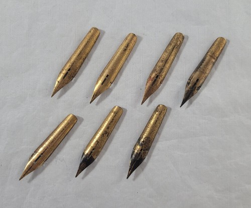 Lot of 7 used vintage D. Leonardt Ball Pointed 521F pen nibs | eBay