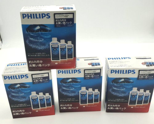 Philips Norelco Korean Jet Clean Solution Razor Lubricant 4 Box's Of 3 ...
