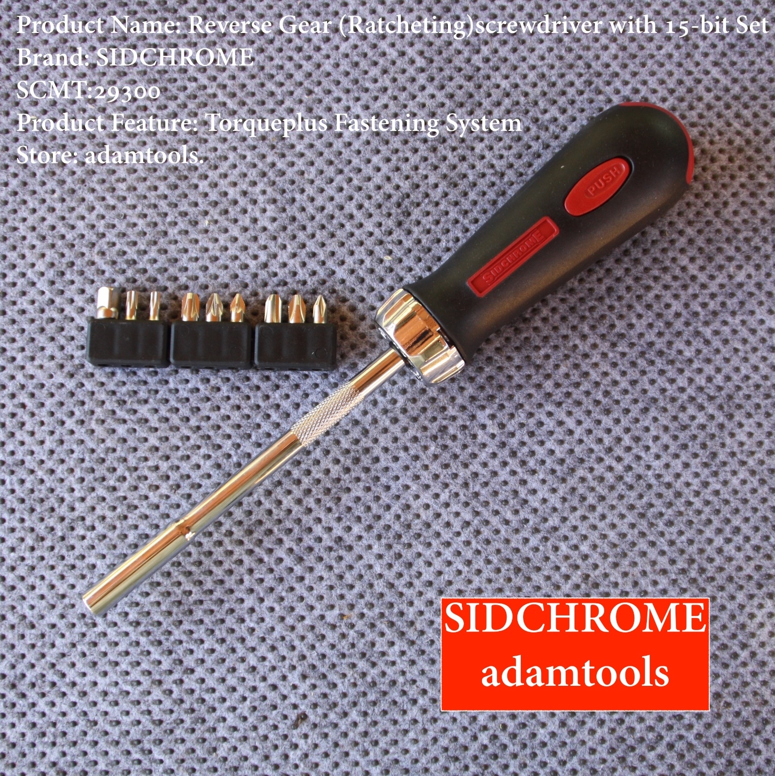 Sidchrome 16 PC Ratcheting Reverse Screwdriver Set SCMT29300 for sale ...