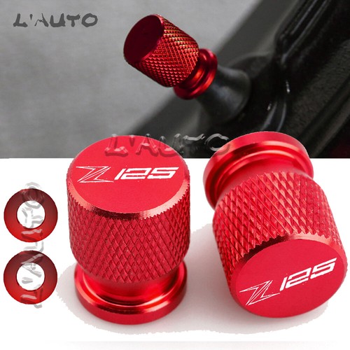 Red motorcycle Wheel Tire Valve cap Cover with O-Ring Seal For KAWASAKI ...