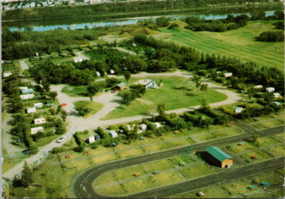 Gordon Howe Campsite Saskatoon SK Sask Aerial c1976 Vintage Postcard ...