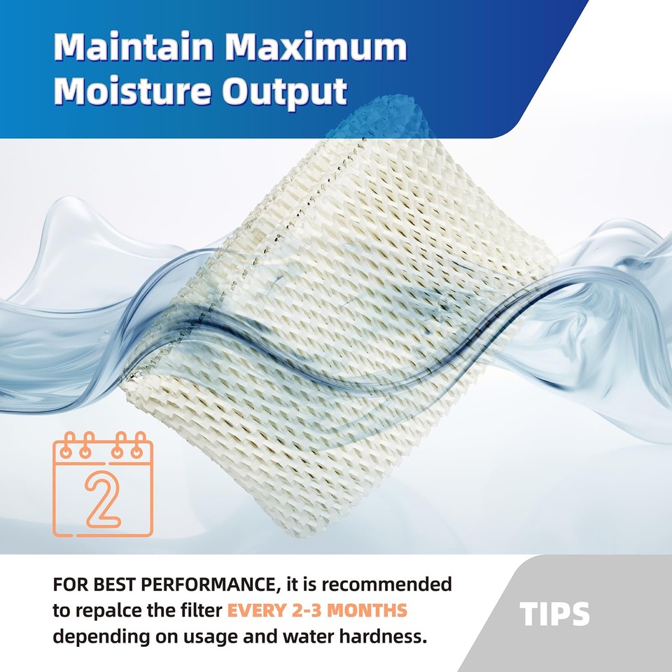 WF2 Humidifier Filter Replacement for Vicks & Kaz Part # PWF2 V3000 ...