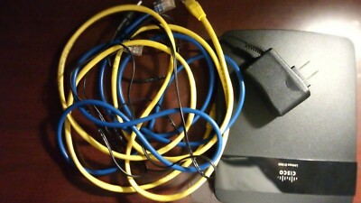 Linksys E1500 300 Mbps 4-Port 10/100 Wireless N Router w/ CAT5 Wires | eBay