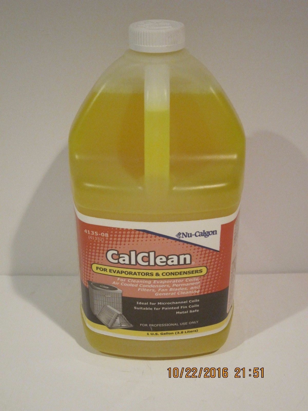 NU-CALGON 4135-08 CalClean Condenser/Evaporator Cleaner, YELLOW,1 gal ...