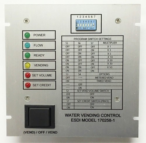 Water Vending Machine Control Board, Vends From 1 Liter Up to 500 ...