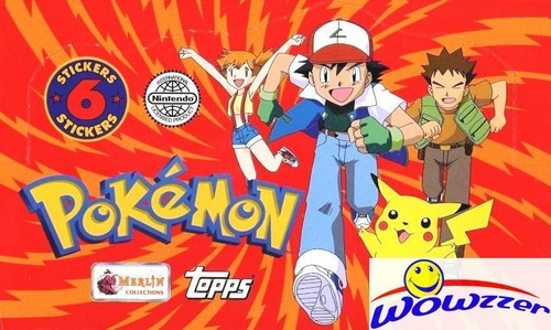 1999 Topps Merlin POKEMON MASSIVE Box-100 Factory Sealed Packs-600 Mint ...