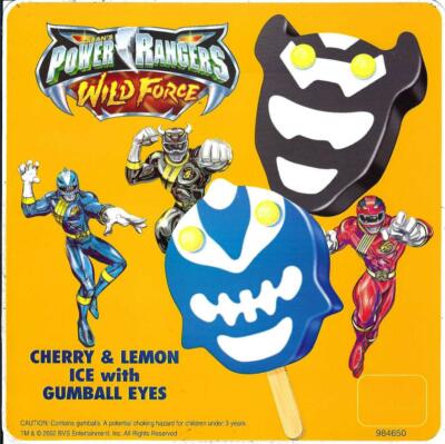 Power Rangers Wild Force Popsicle Ice Cream Truck Sticker - Classic 6 ...