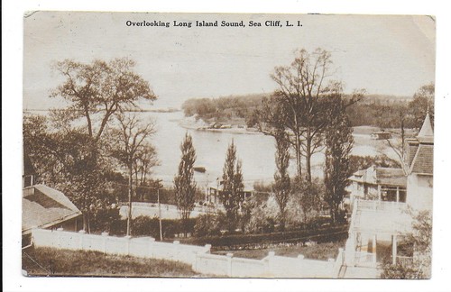 Sea Cliff Overlooking Long Island Sound NY 1916 PC to Sweden Levine ...