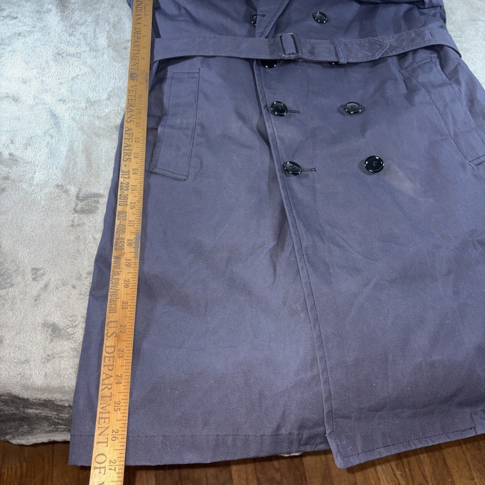 Military All Weather UNIFORM Trench Coat w Liner Mens 38 S USAF NAVY ...