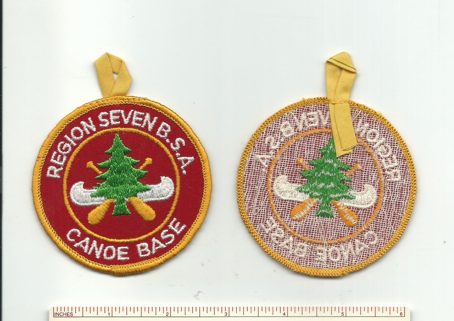 EB SCOUT BSA REGION SEVEN CANOE BASE DANGLE PATCH 7 EXPLORER WISCONSIN ...