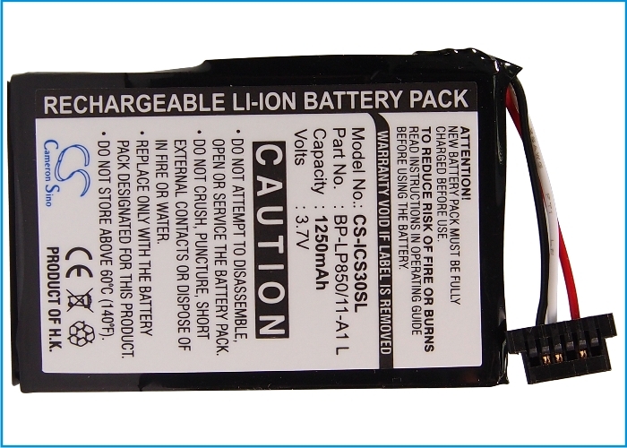 3.7V battery for Navman BP-LP850/11-A1 L, S70, S30. S50, S90i, S90, S80 ...
