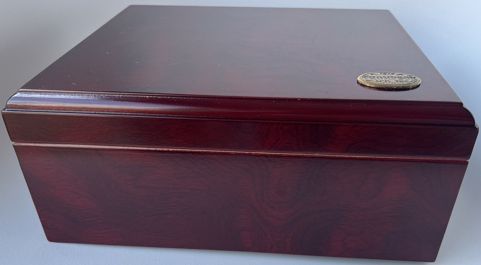 VTG 1915 Thompson & Co. Inc. Humidor Cigar Box w/ Humidifier ...