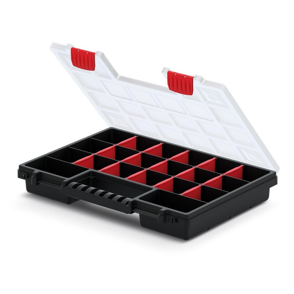 Organizer Sortimentskasten 344 x 249 x 50 mm stapelbar Sortierbox ...