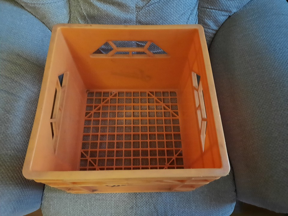 Vintage Strader's Dairy Orange Milk Crate | eBay