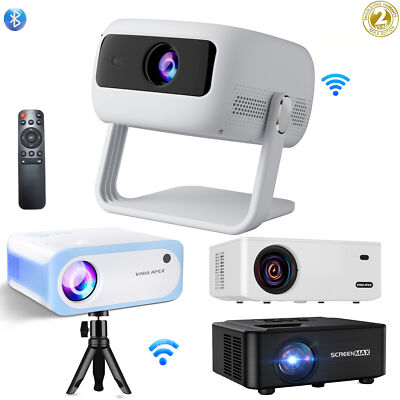 Mini Projector HD 4K FHD 1080P Portable Smart Android11 TV HDMI USB ...