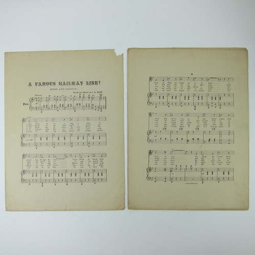 Sheet Music A Famous Railway Line by J.A. Roff Rock Island Lines ...