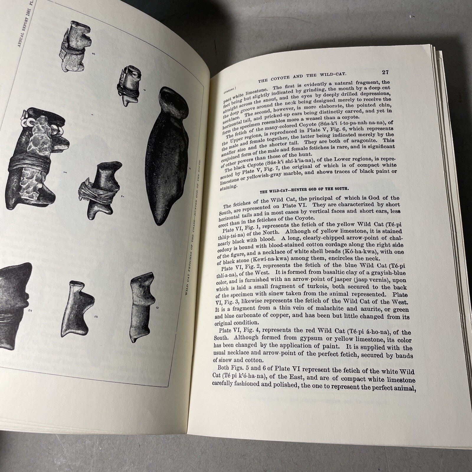 Zuni Fetishes - Frank Hamilton Cushing - 6th Printing 1986 Fascimile ...