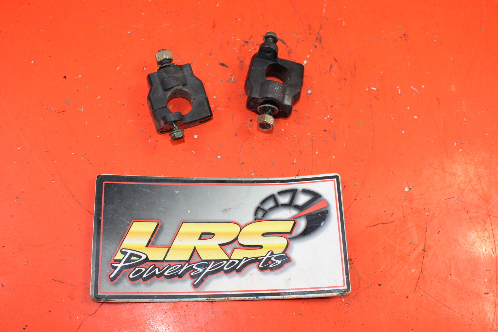 2010 KYMCO MONGOOSE 90 REVERSE HANDLEBAR HANDLE CLAMPS MOUNTS | eBay