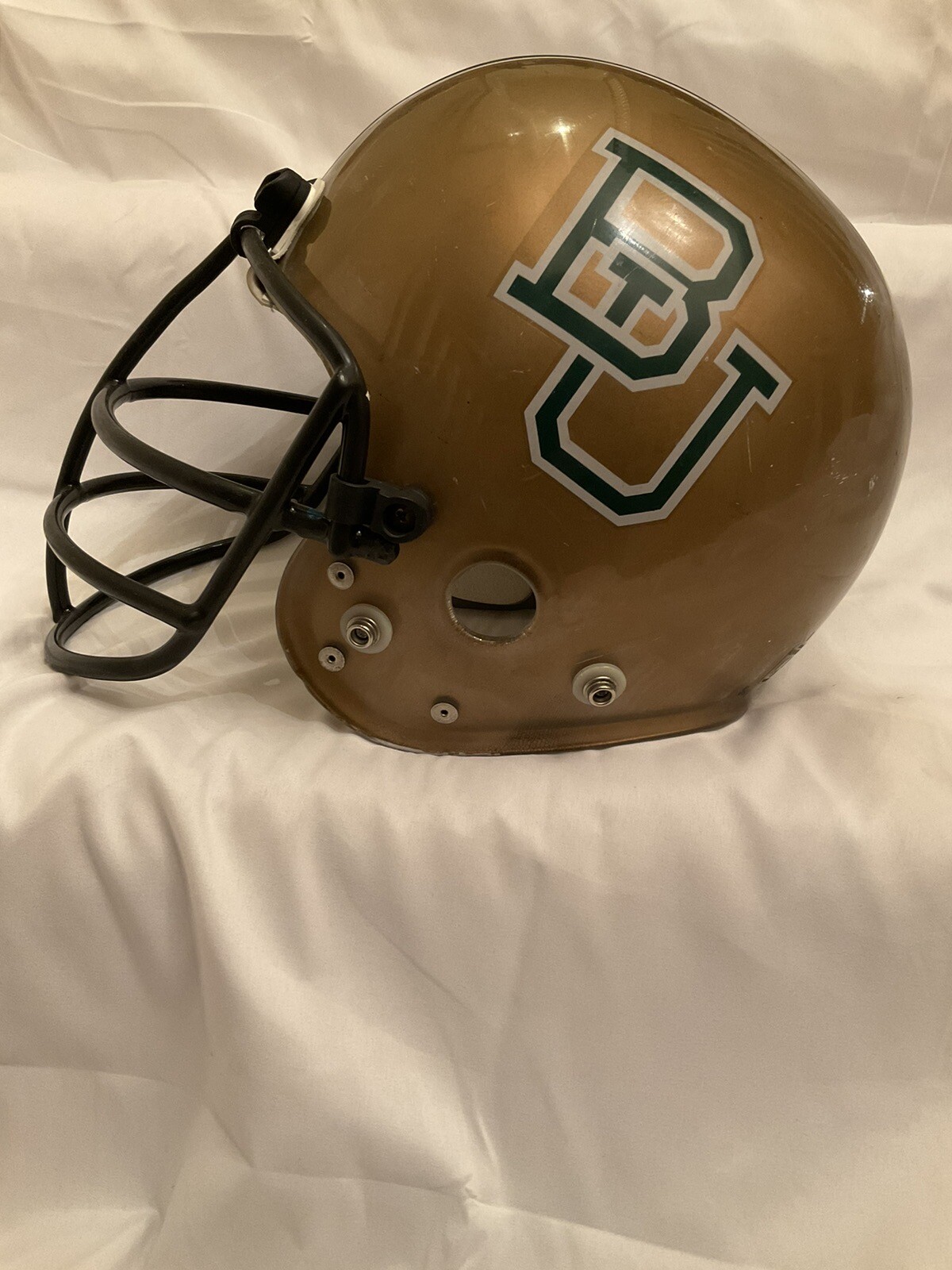 Maxpro Baylor Bears 1986 Game Used Clear Shell Football Helmet Rare | eBay