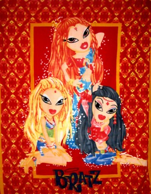 Brand new Large Bratz Blanket girls kids children fleece throw rug ...
