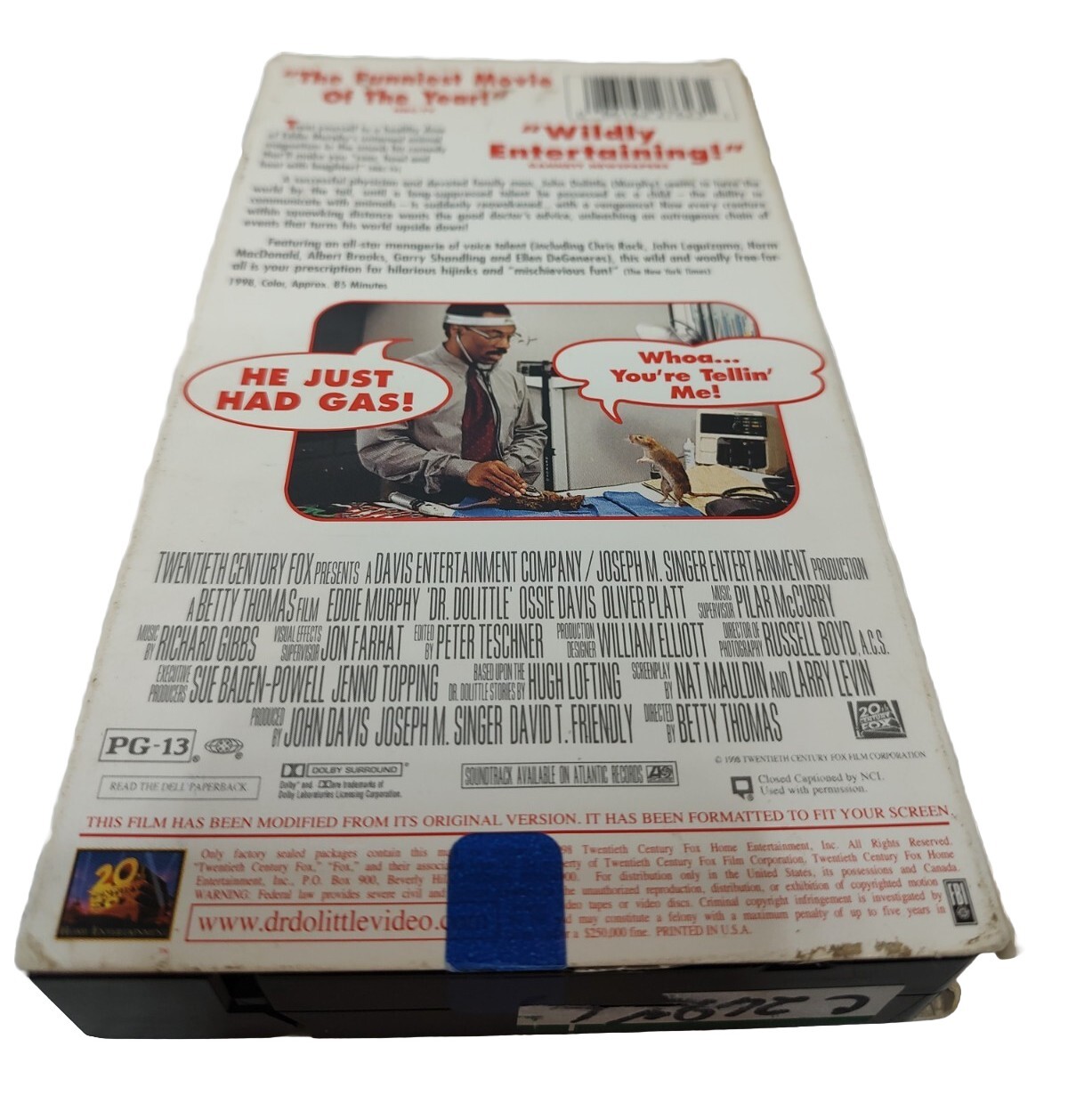 Dr. Dolittle (VHS, 1998) 86162276231 | eBay